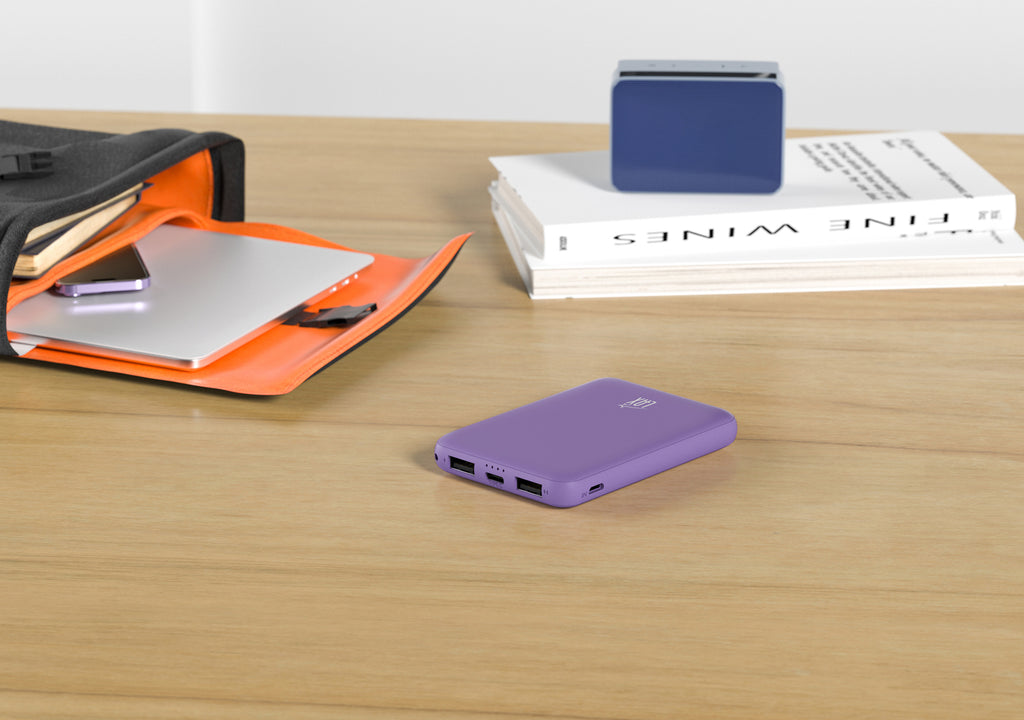 LAX 6600mAh Mini Power Bank – Fast Charging with USB-C & Dual USB-A ...